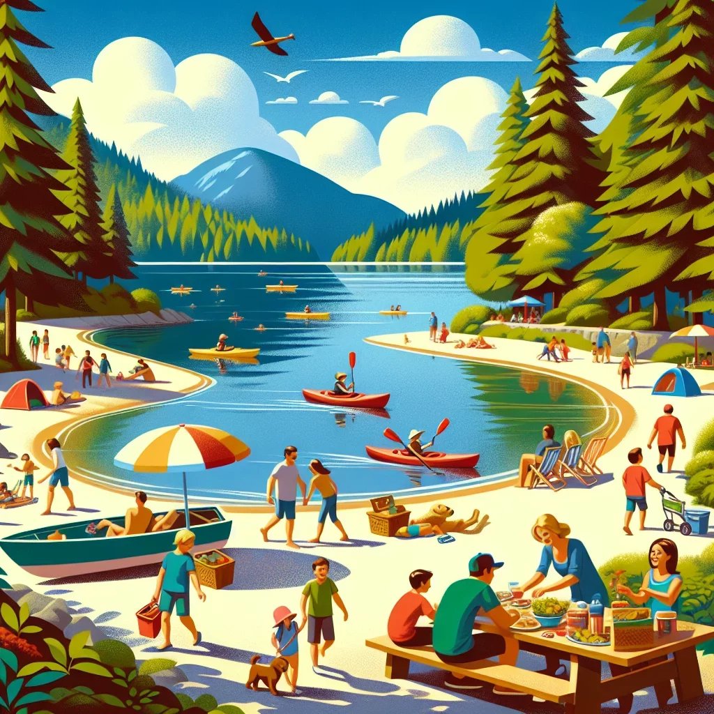 Solve 251119 - Sunday at the Lake jigsaw puzzle online with 100 pieces