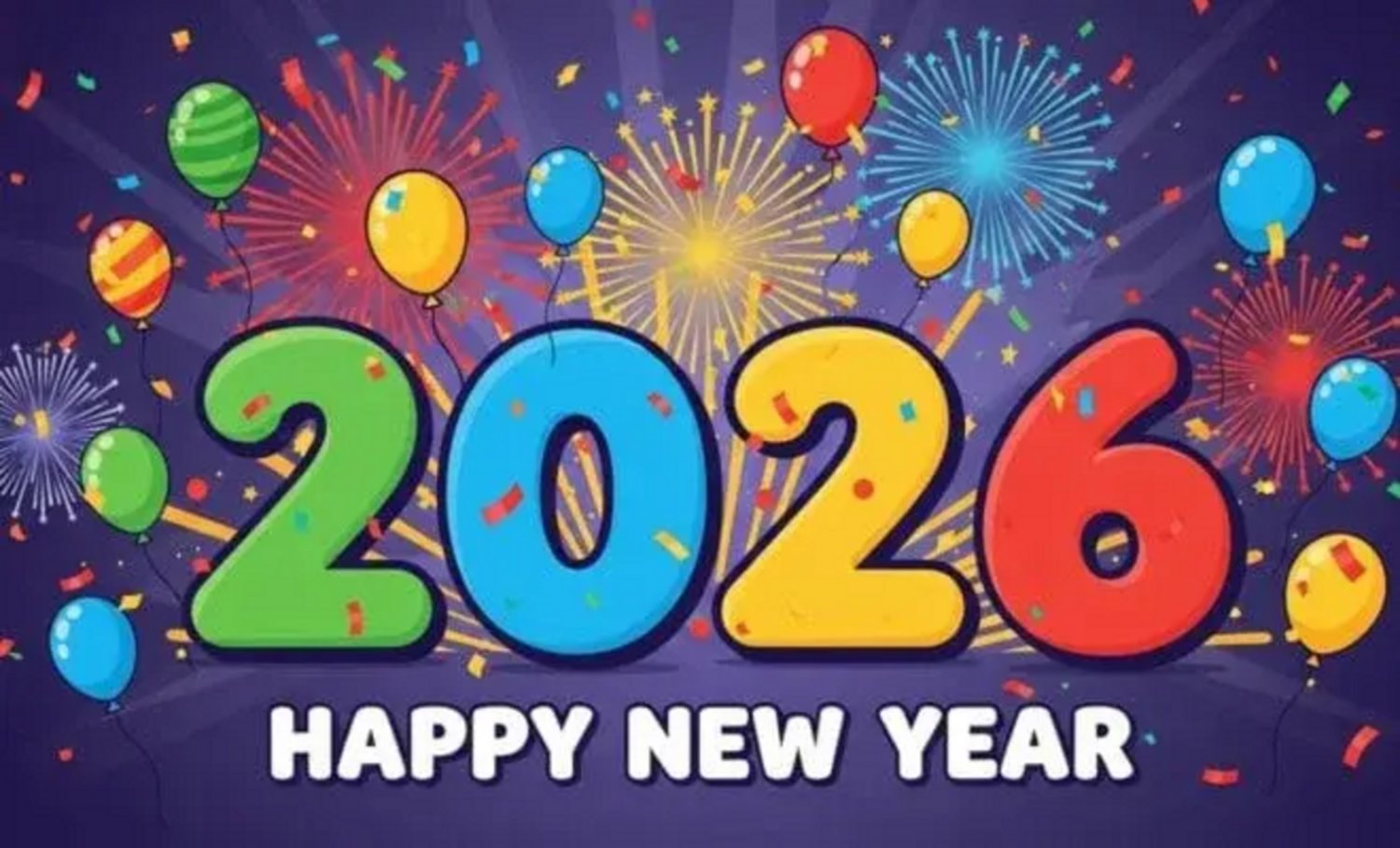Solve Happy New Year jigsaw puzzle online with 15 pieces