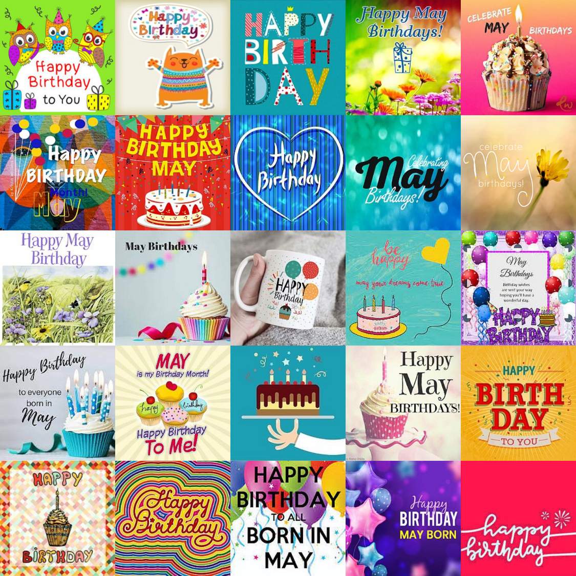 Solve May Birthdays jigsaw puzzle online with 81 pieces