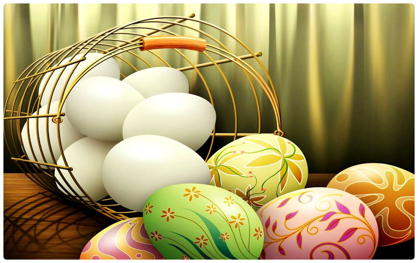 Solve Easter Eggs Before & After jigsaw puzzle online with 308 pieces