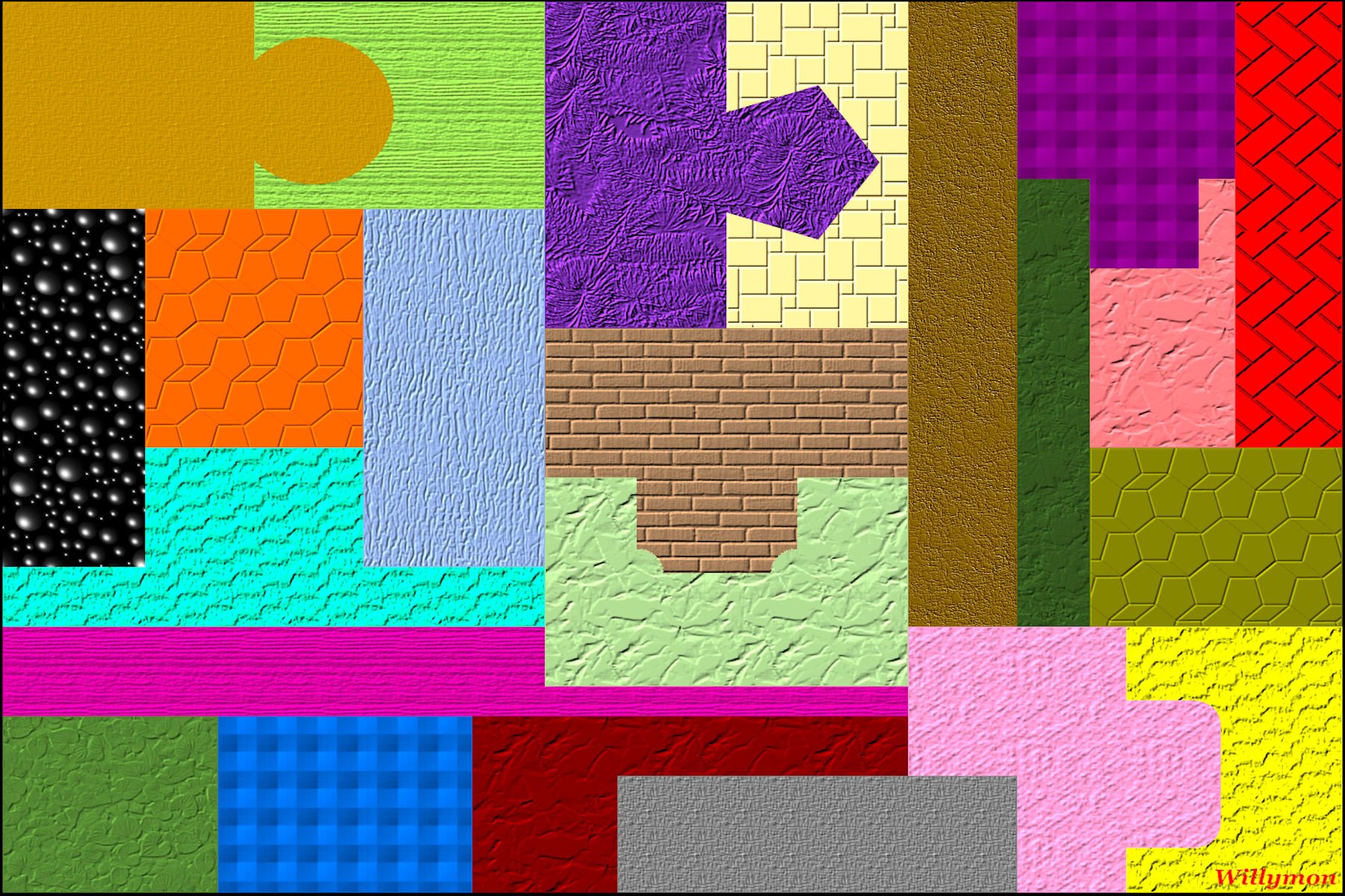 Solve textured colors jigsaw puzzle online with 216 pieces