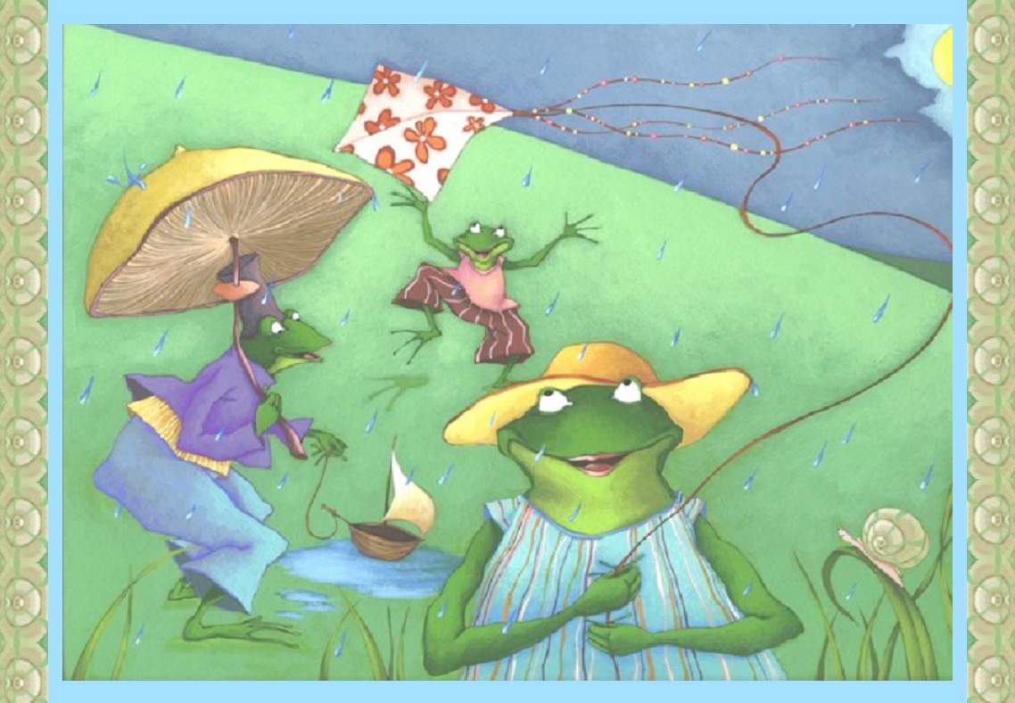 Solve Kite Flying Frogs jigsaw puzzle online with 117 pieces