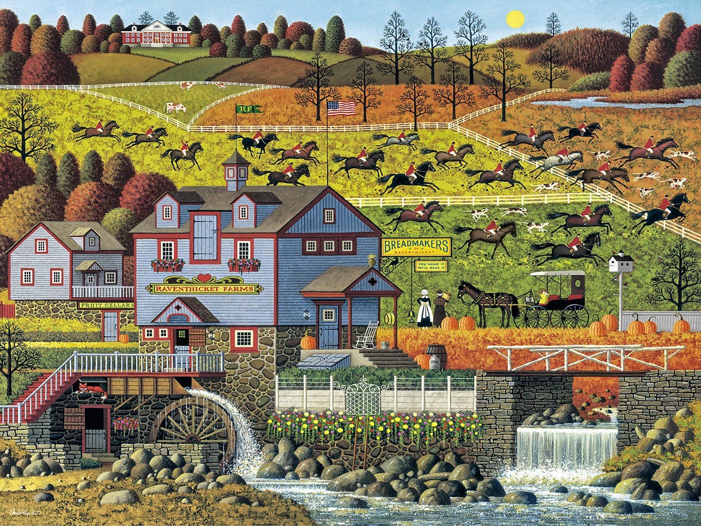 Solve The Foxy Fox Outfoxes the Fox Hunters by Charles Wysocki (better ...