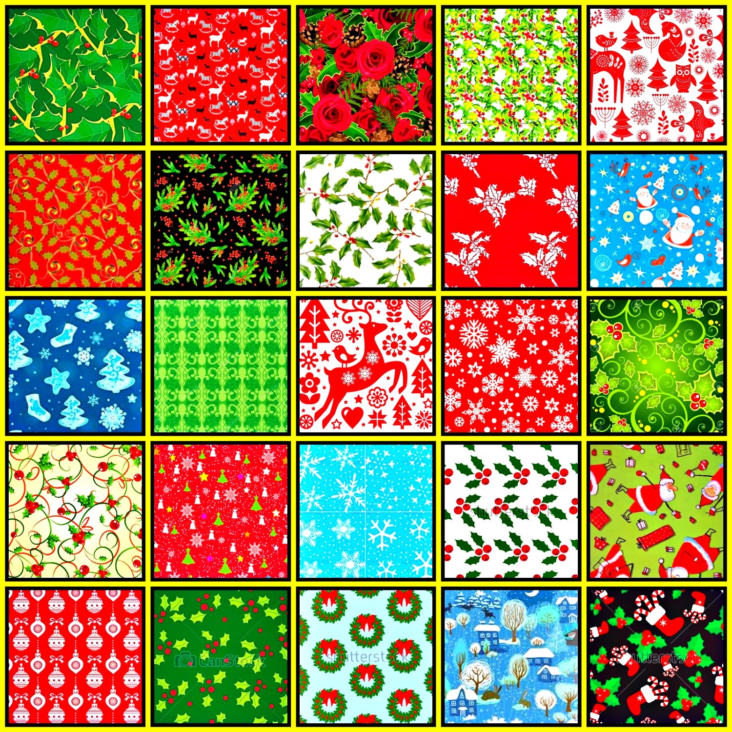 Solve Vintage Christmas Wrapping Paper jigsaw puzzle online with 169 pieces