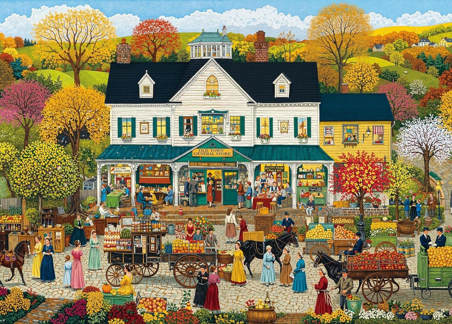 Solve General Store Autumn jigsaw puzzle online with 96 pieces