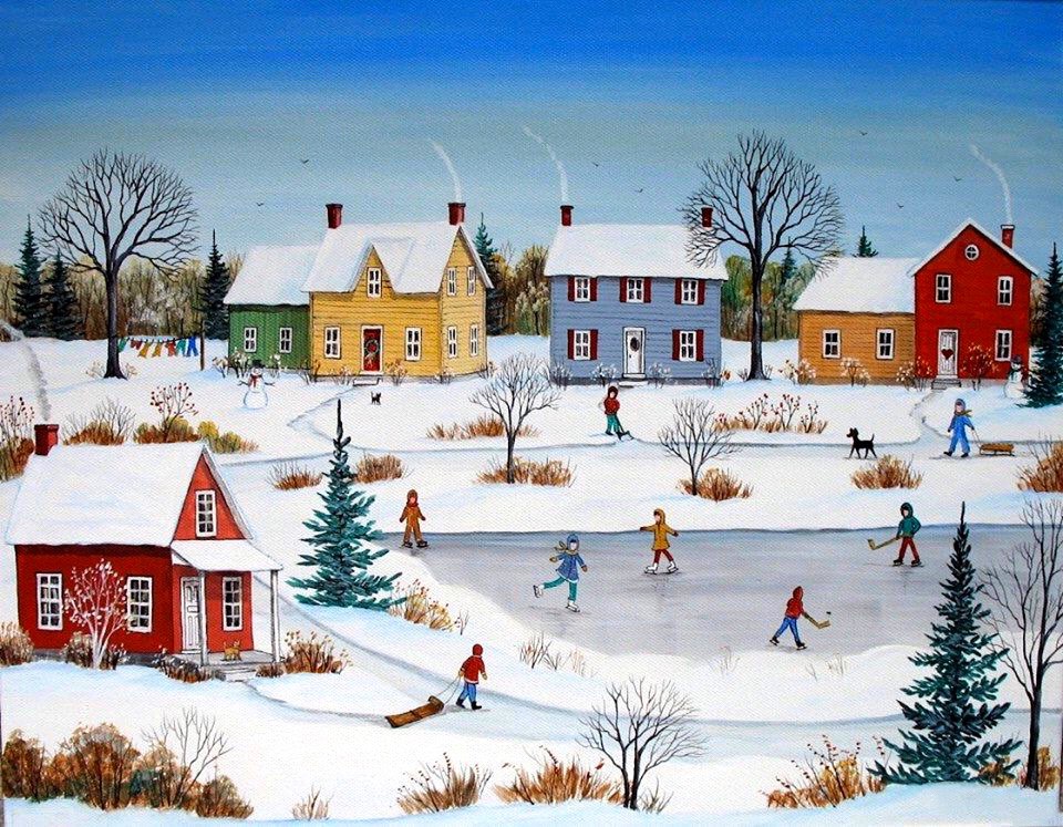 Solve Ice Skating jigsaw puzzle online with 154 pieces