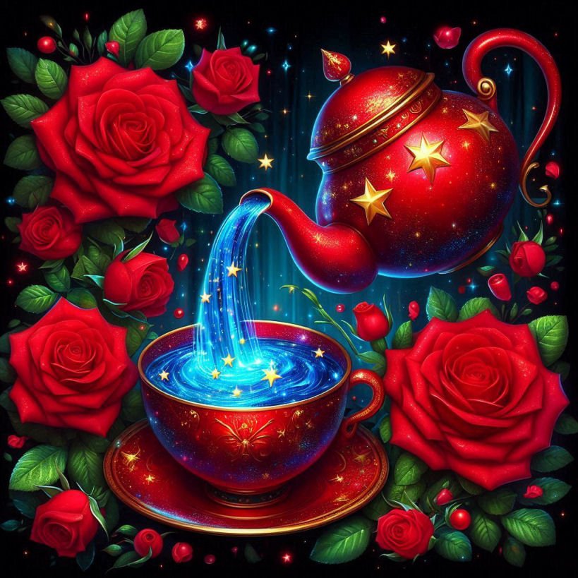 Solve The Magic Teapot jigsaw puzzle online with 81 pieces