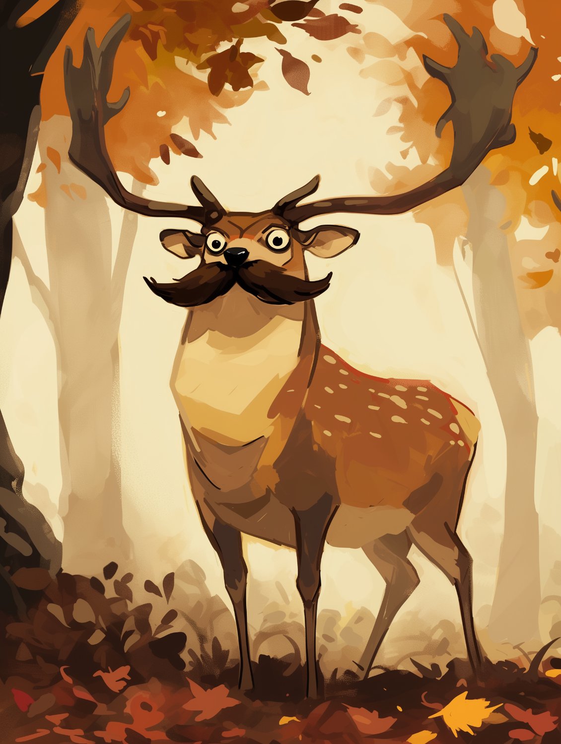 Jigsaw Puzzle | 165 pieces | Deer mustache | Jigidi