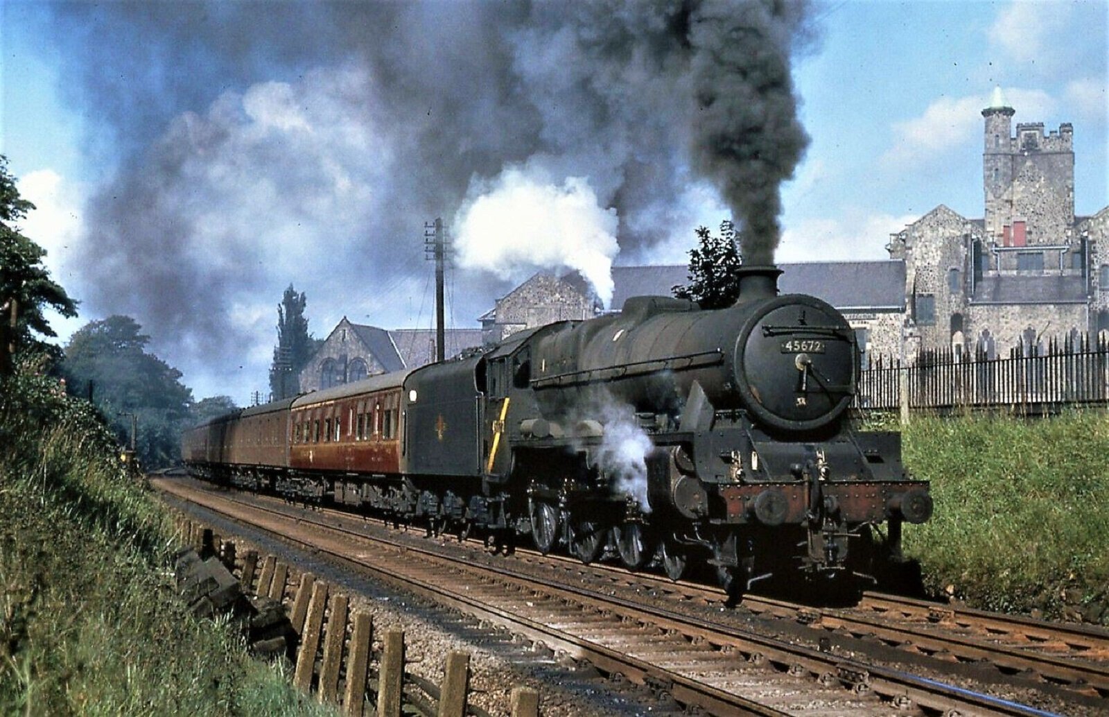 Solve LMS Jubilee Class 4-6-0 45672 Anson at Lancaster. jigsaw puzzle ...