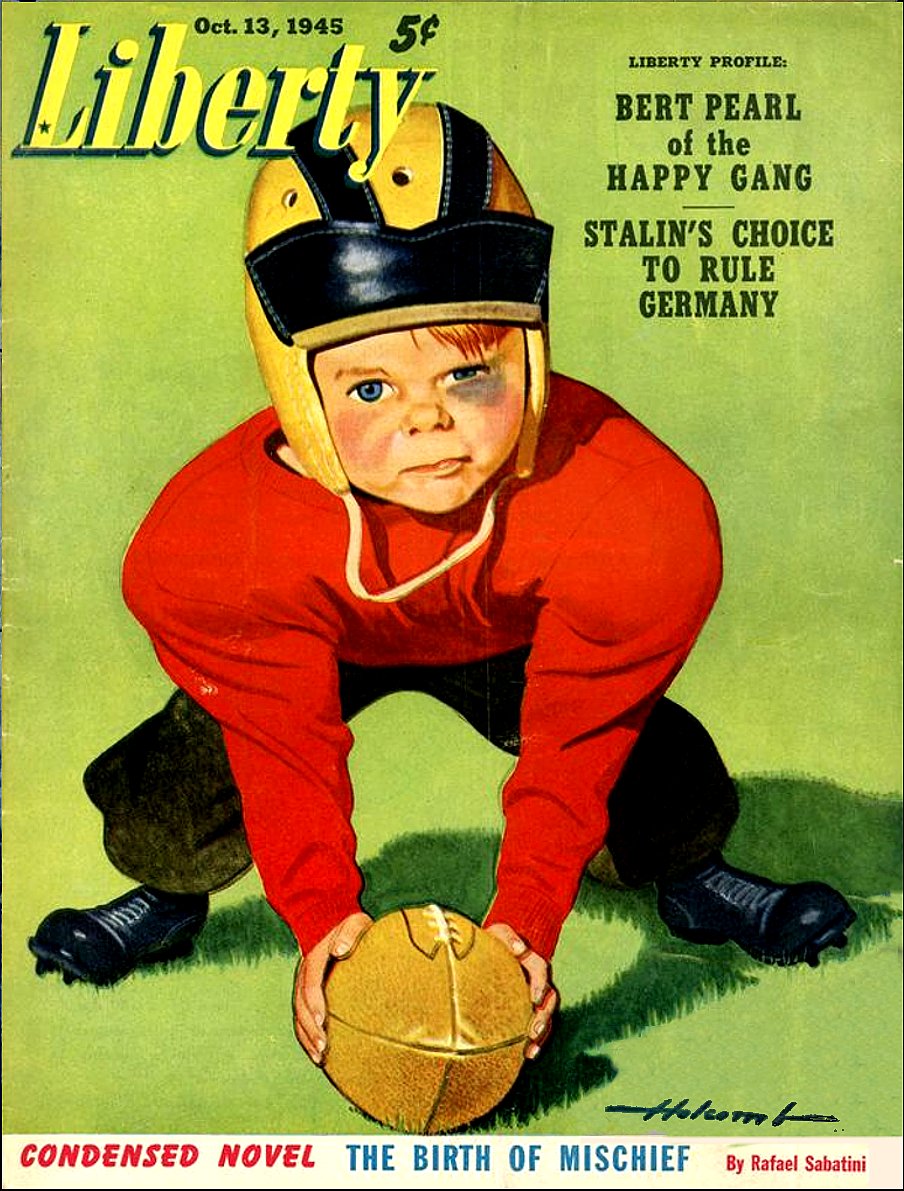 Solve Liberty, Oct 1945, cover by Dal Holcomb (American, 1901 - 1978 ...