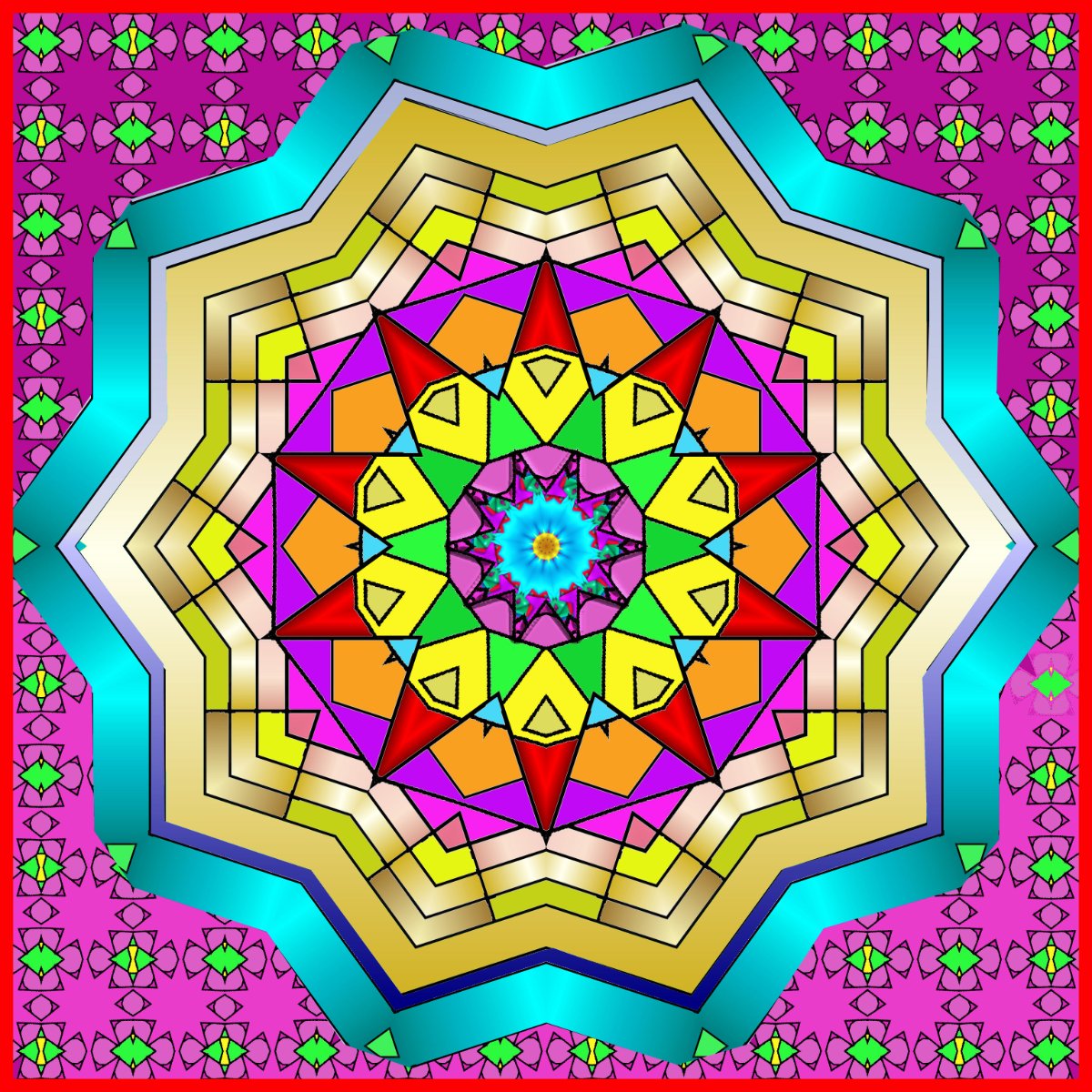 Solve HARLEQUIN KALEIDO jigsaw puzzle online with 36 pieces