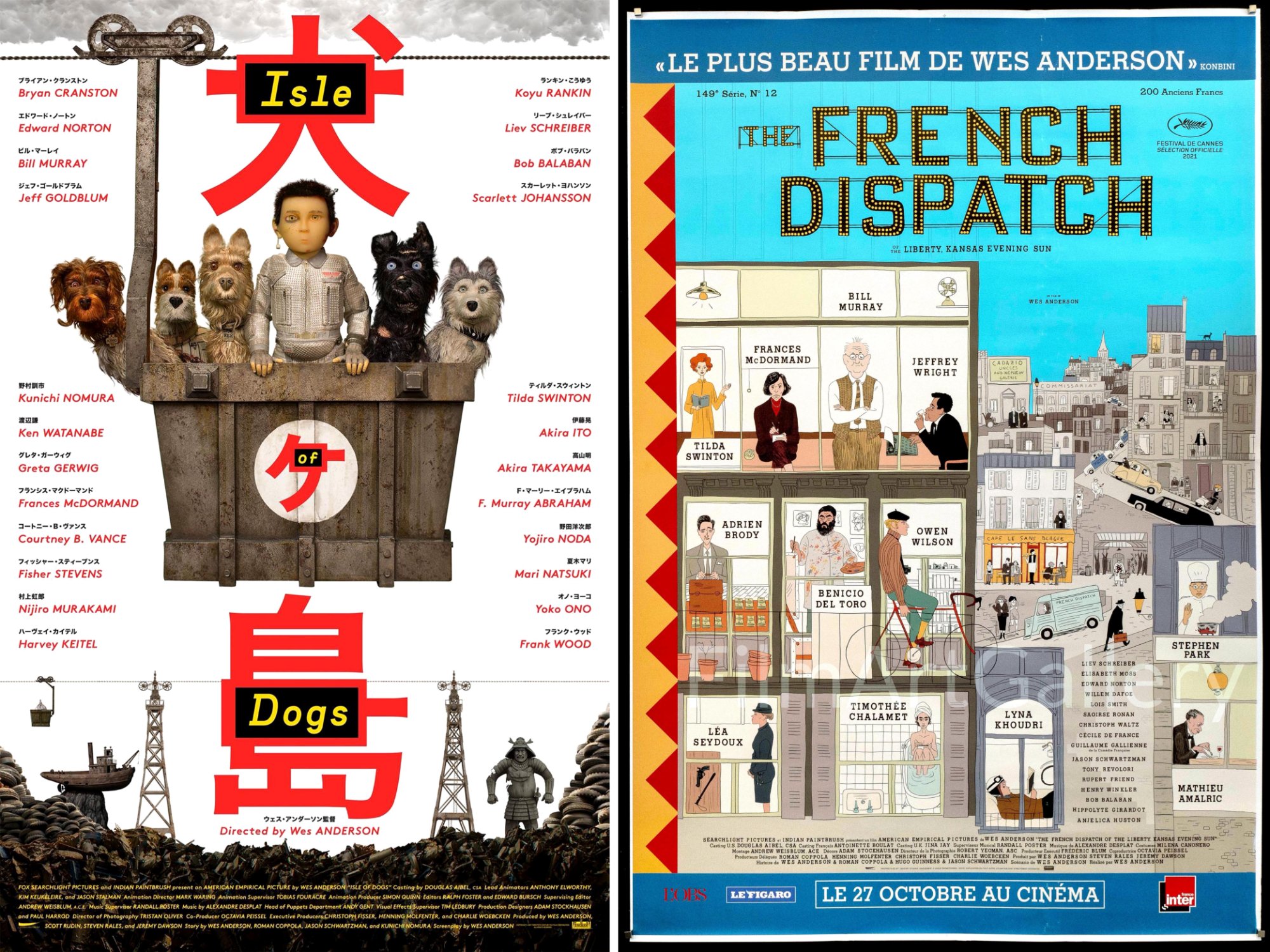 Solve Isle of Dogs ~ 2018 and The French Dispatch ~ 2021 jigsaw puzzle ...