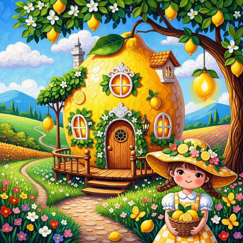 Solve Lovely Linda Loves Lemons. jigsaw puzzle online with 121 pieces
