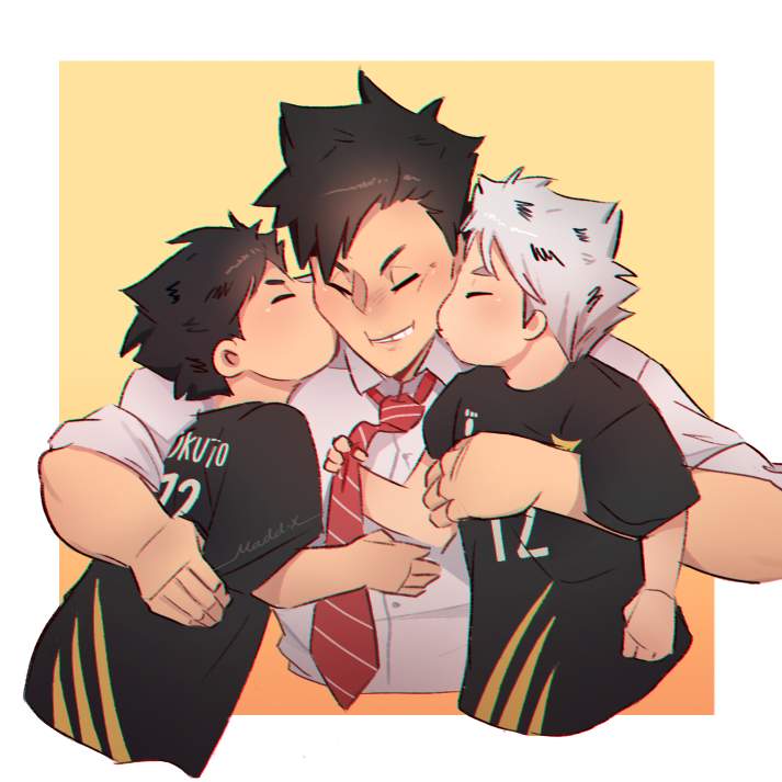 Solve kuroo & kids jigsaw puzzle online with 100 pieces