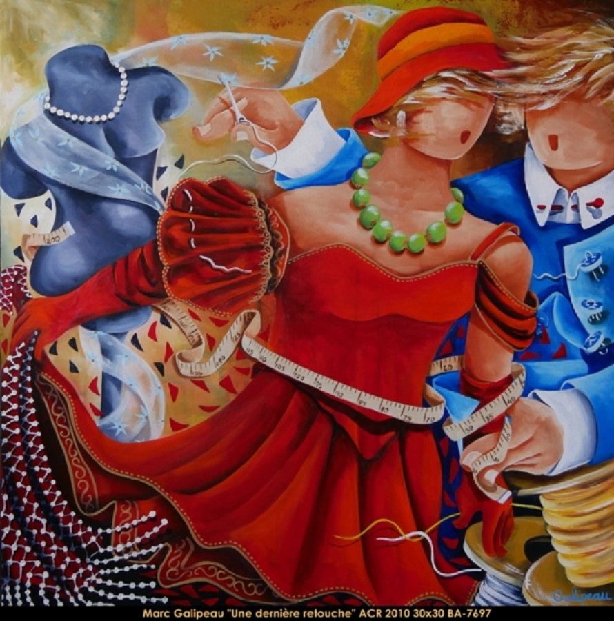 Solve Marc Galipeau Artwork - 'Inches!' jigsaw puzzle online with 196 ...