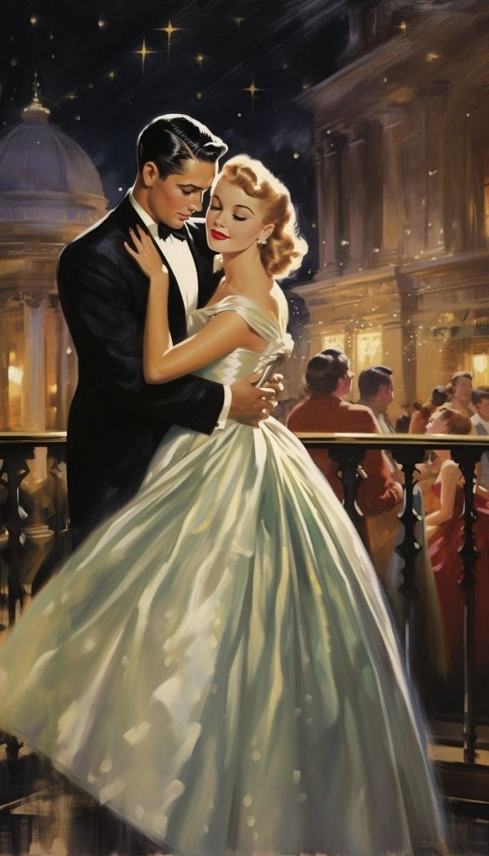 Solve Vintage Romance jigsaw puzzle online with 104 pieces