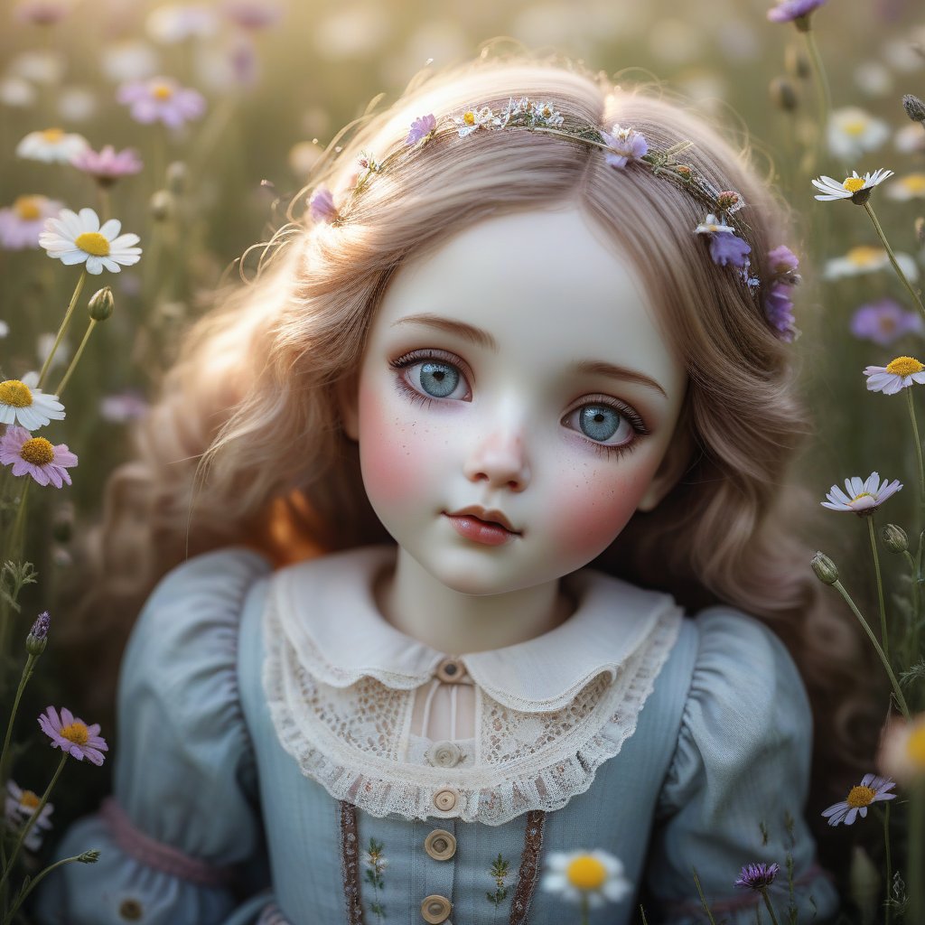 Solve A porcelain doll's face jigsaw puzzle online with 81 pieces