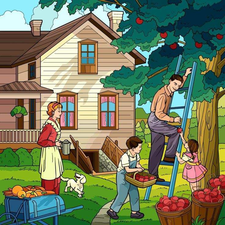 Jigsaw Puzzle | 64 pieces | Picking Apples 🍎 | Jigidi