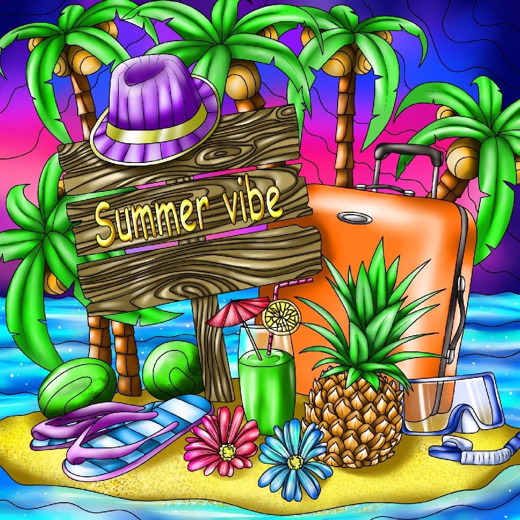 Solve Summer Vibe jigsaw puzzle online with 121 pieces