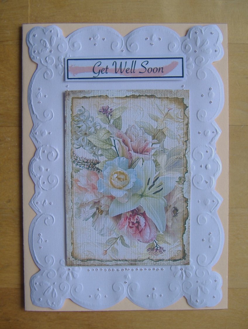 Solve Crafts - Papercraft - Cards - Peonies & Lily: Get Well Soon (12 ...