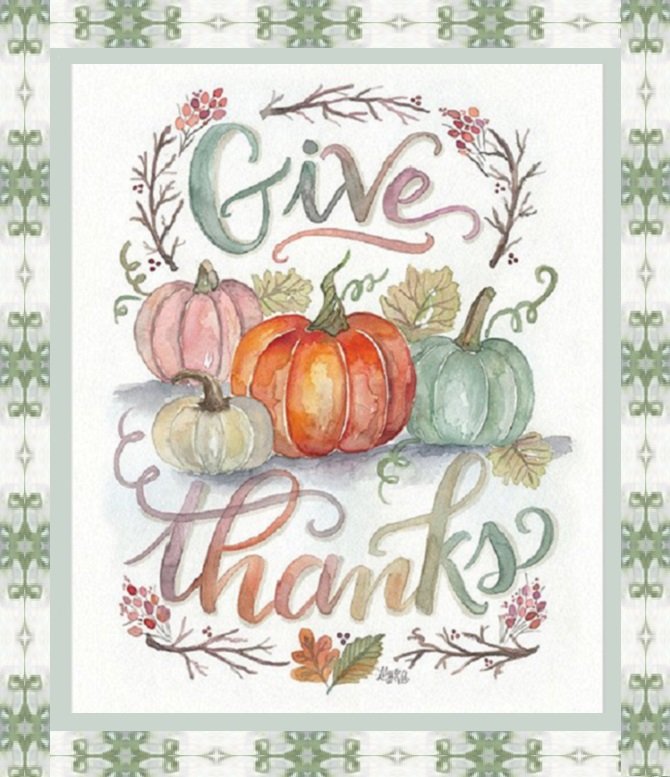 Solve Give Thanks jigsaw puzzle online with 120 pieces