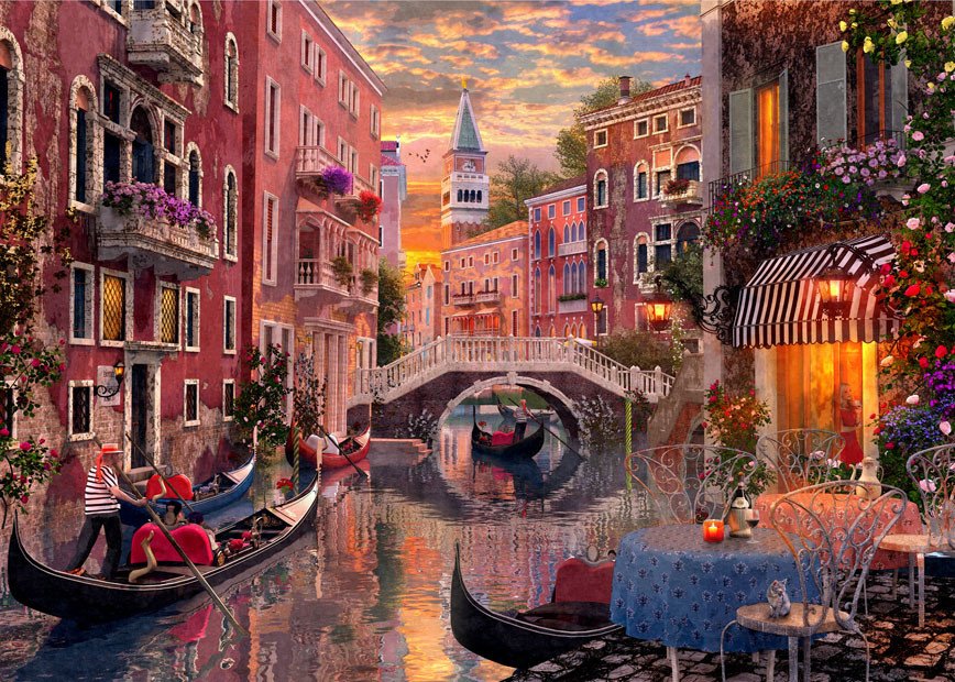 Jigsaw Puzzle | Venetian Sunset | 88 pieces | Jigidi