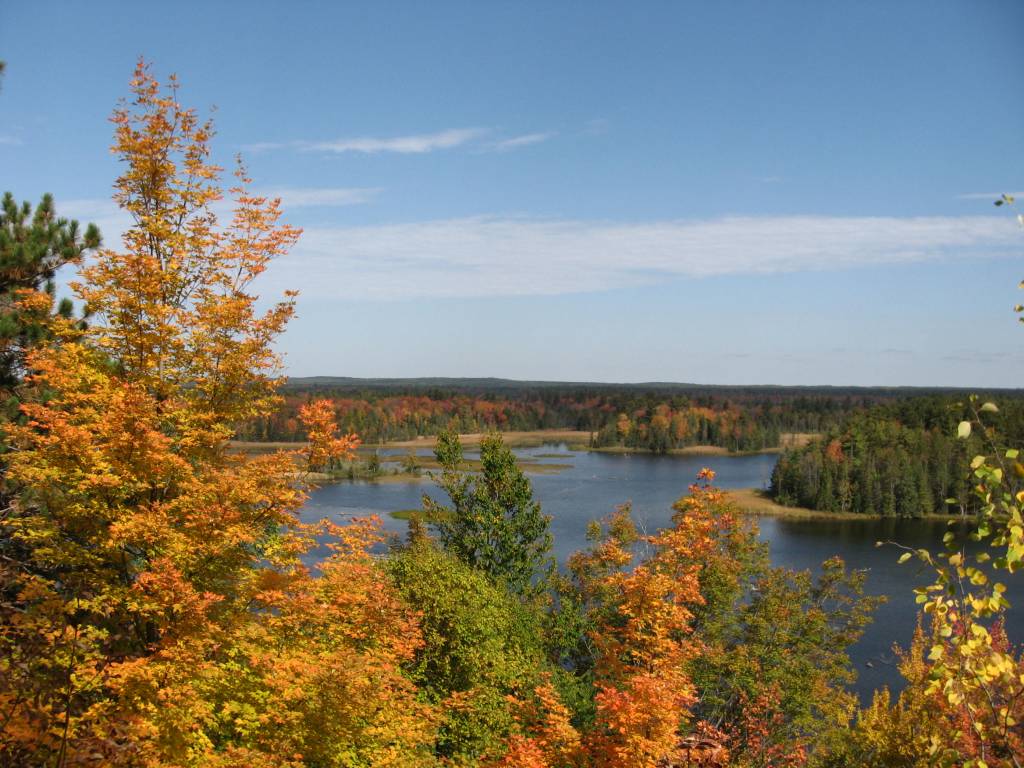 Solve Autumn on the AuSable River in Michigan jigsaw puzzle online with ...