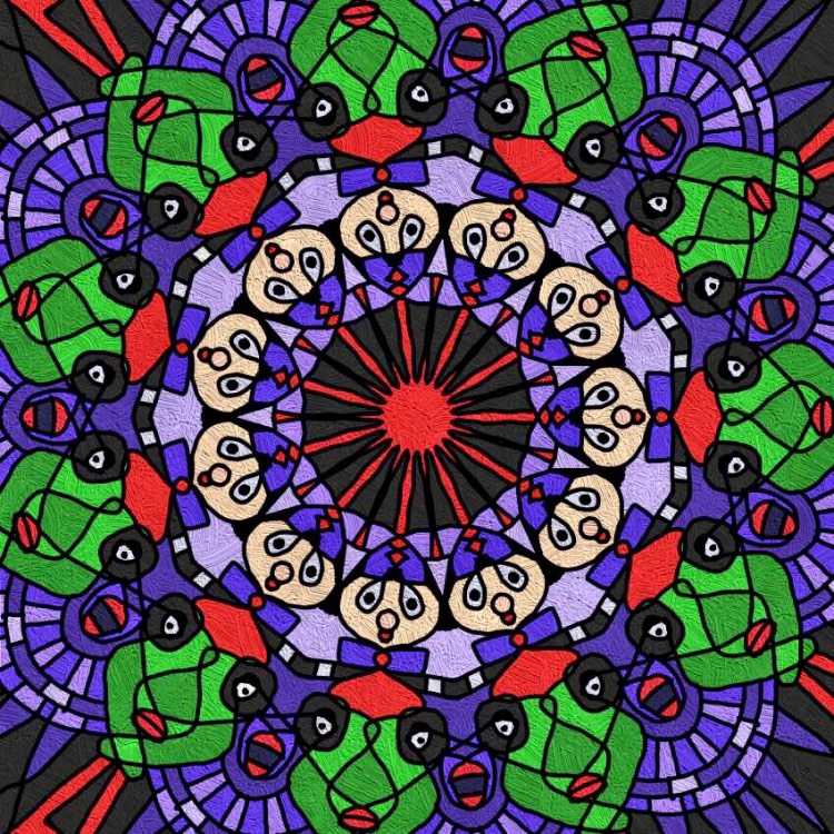 Solve creature feature (3x3) (redux) jigsaw puzzle online with 9 pieces