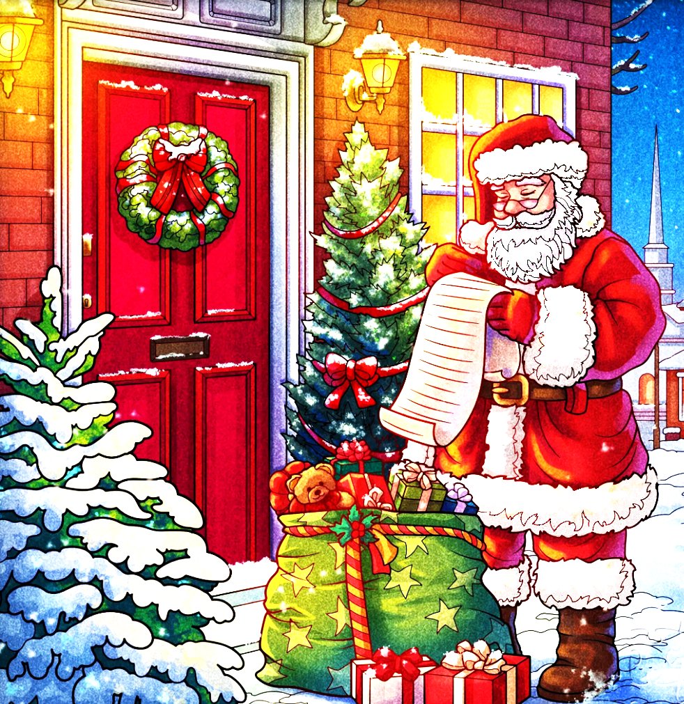 Solve Checking the Naughty and Nice List jigsaw puzzle online with 144 ...