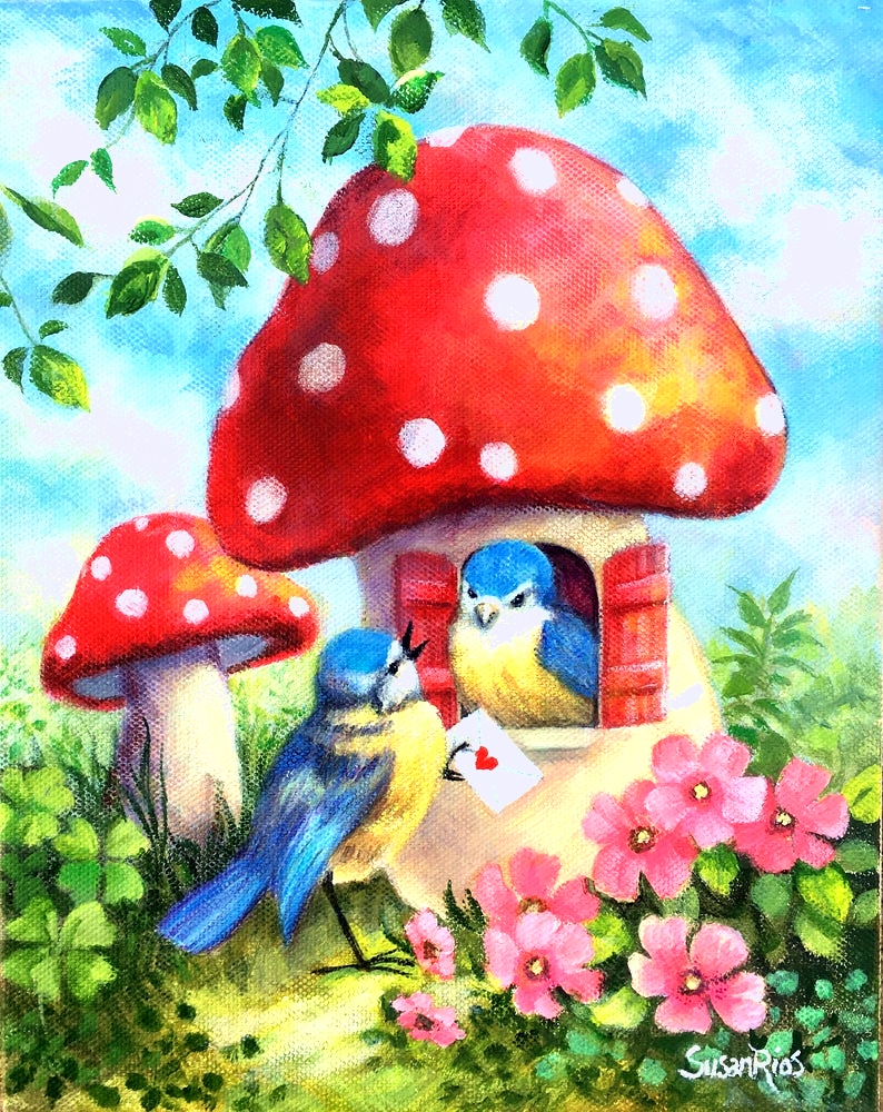 Solve Love Birds jigsaw puzzle online with 180 pieces