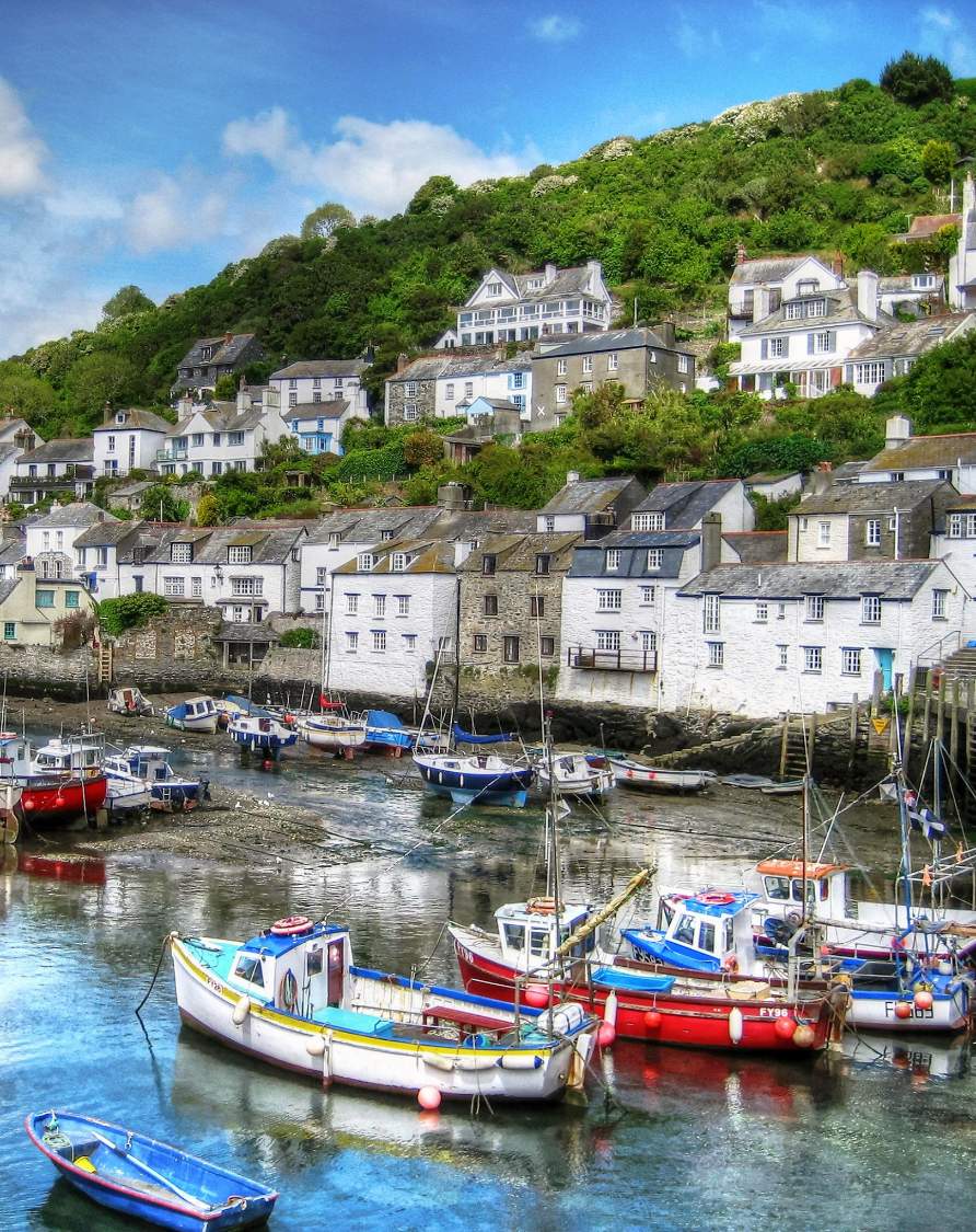Solve The beautiful Polperro village in Cornwall jigsaw puzzle online ...