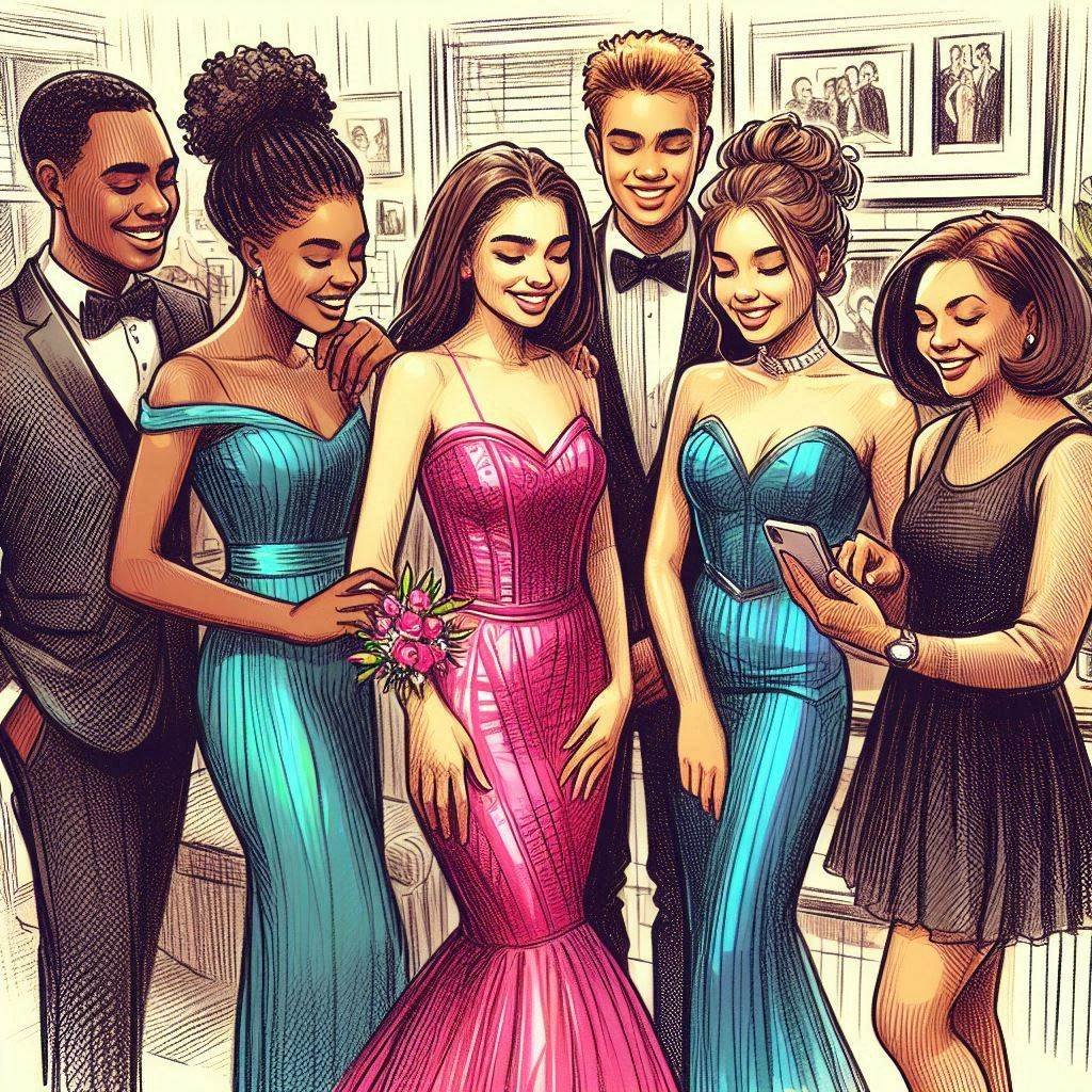 Solve Prom (resizable 9 to 306 pieces) jigsaw puzzle online with 121 pieces