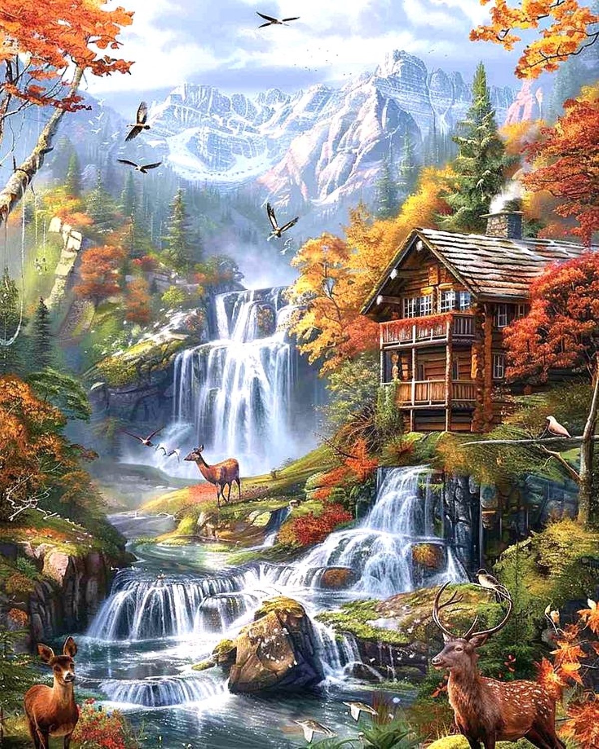 Solve Mountain Nature jigsaw puzzle online with 80 pieces
