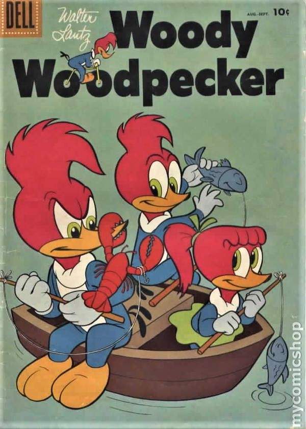Solve Woody Woodpecker: Gone Fishing jigsaw puzzle online with 88 pieces