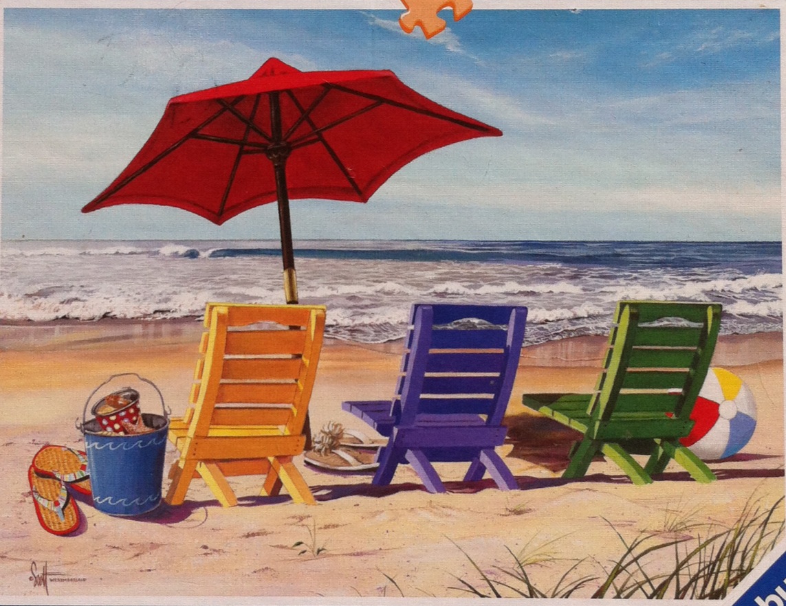 Solve Lazy Day at the Beach jigsaw puzzle online with 48 pieces