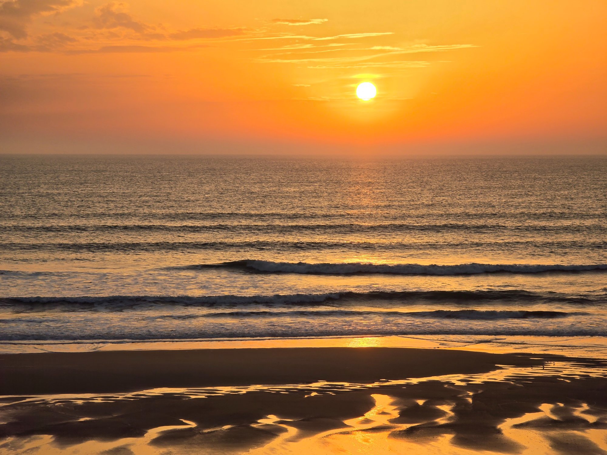 Solve Sunset at Atlantic Coast in France jigsaw puzzle online with 176 ...