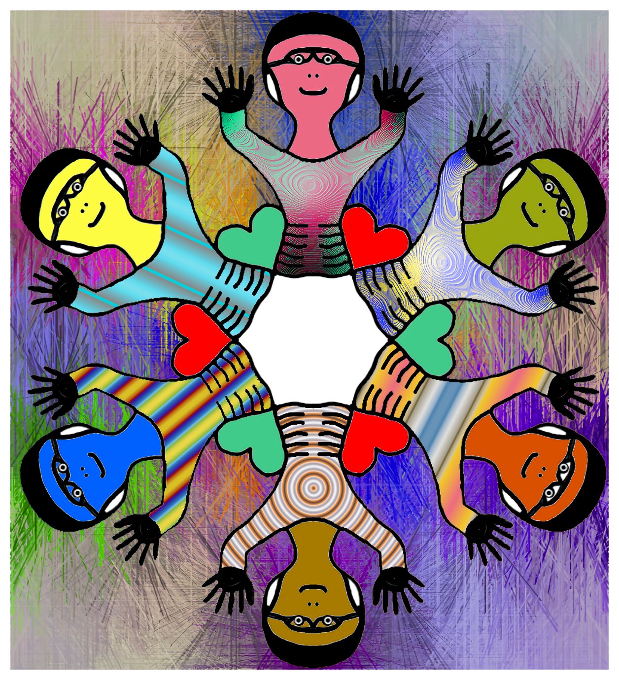 Solve Hi swimmers, love to you jigsaw puzzle online with 49 pieces