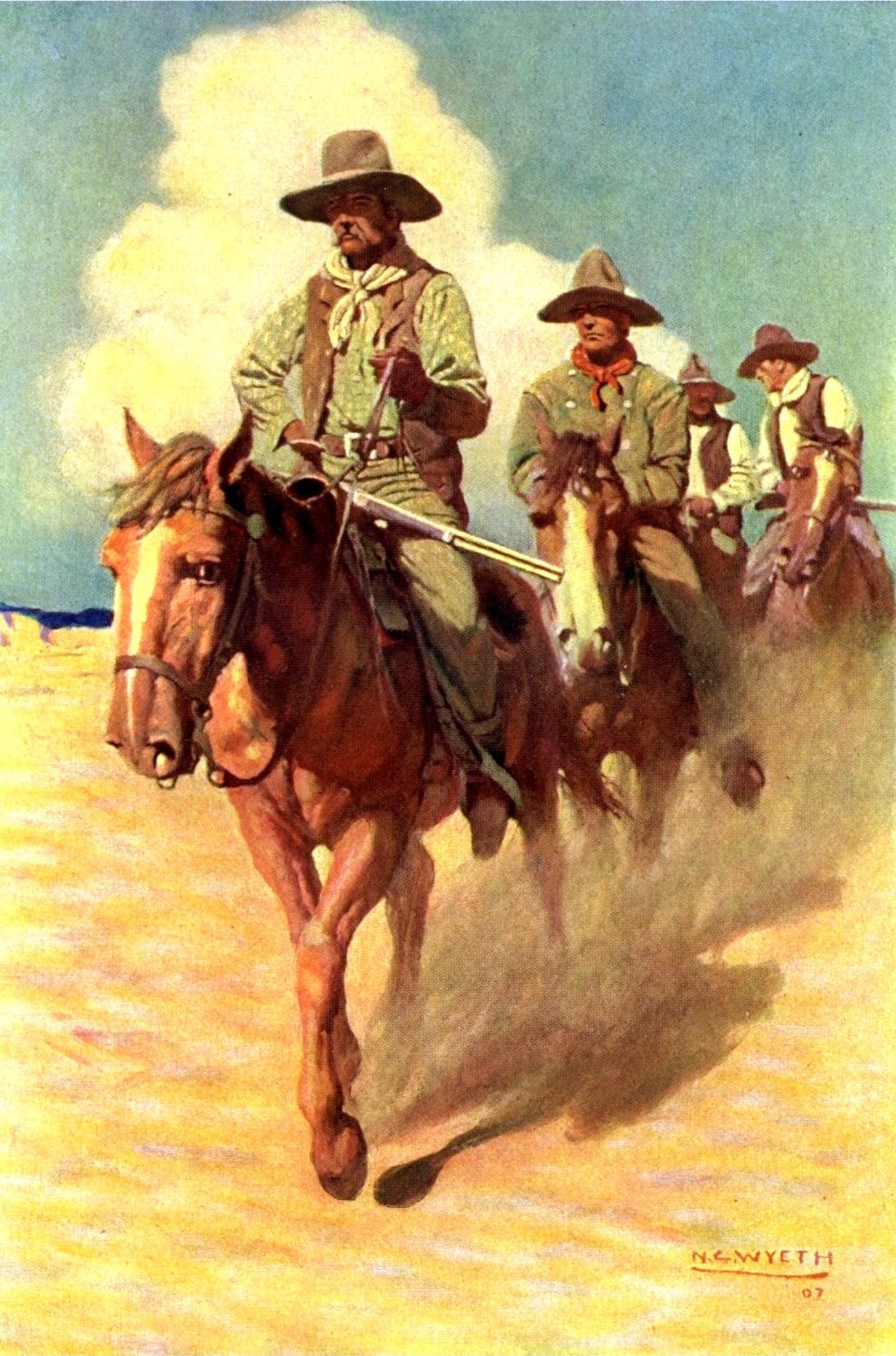 Solve The Little Posse jigsaw puzzle online with 70 pieces