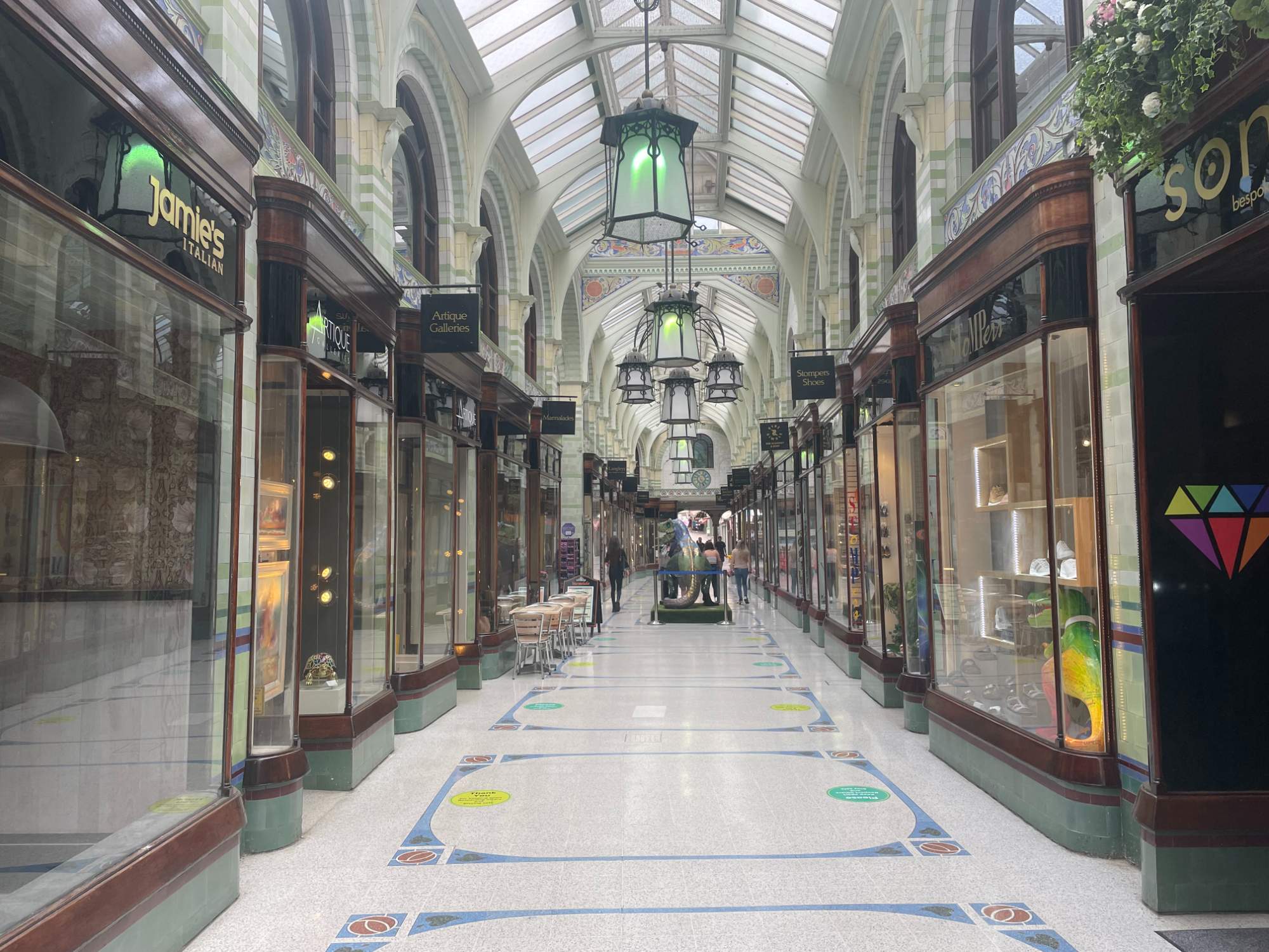 Solve Inside the Royal Arcade Norwich jigsaw puzzle online with 204 pieces