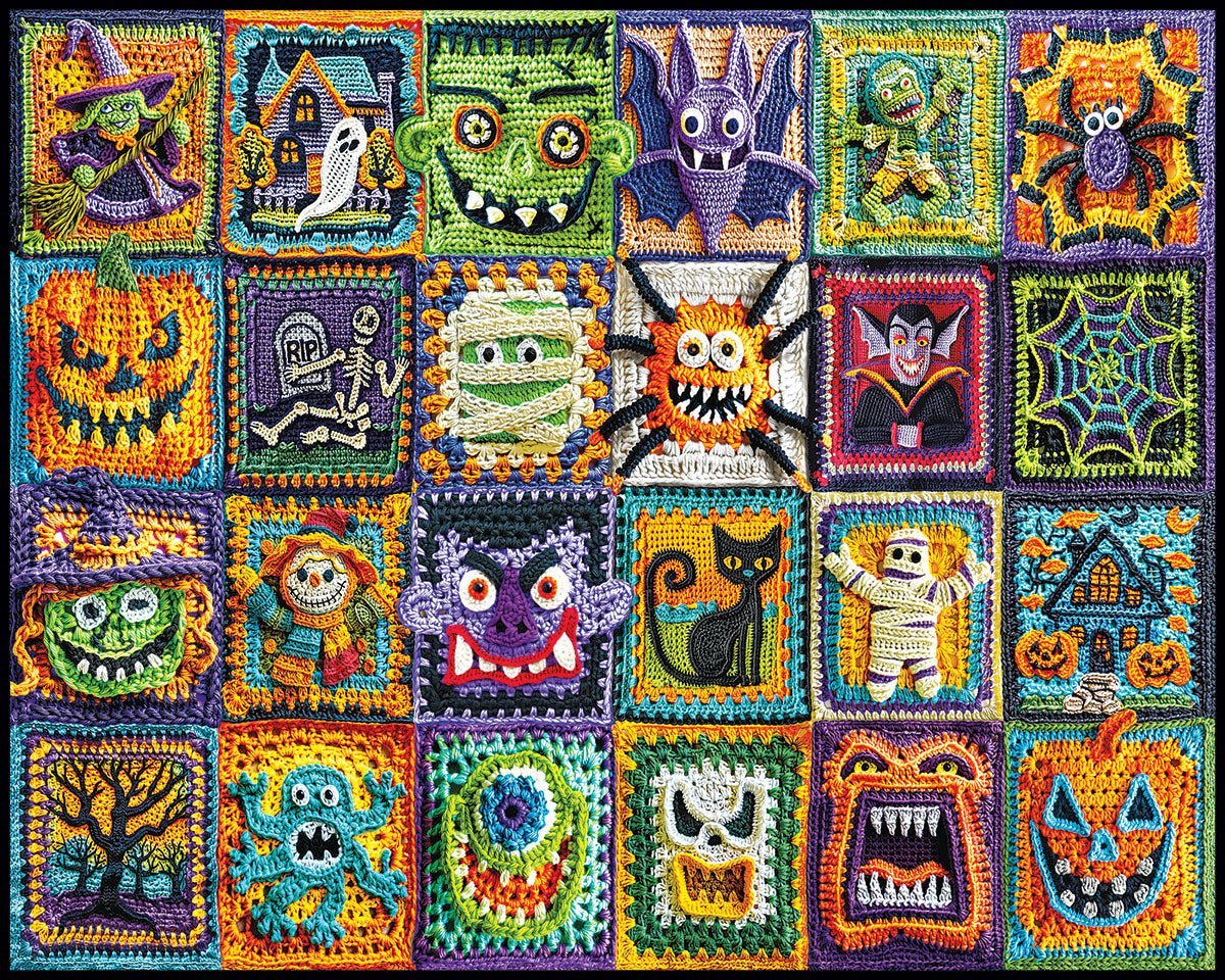Jigsaw Puzzle | 48 pieces | Halloween Crochet (Small) | Jigidi