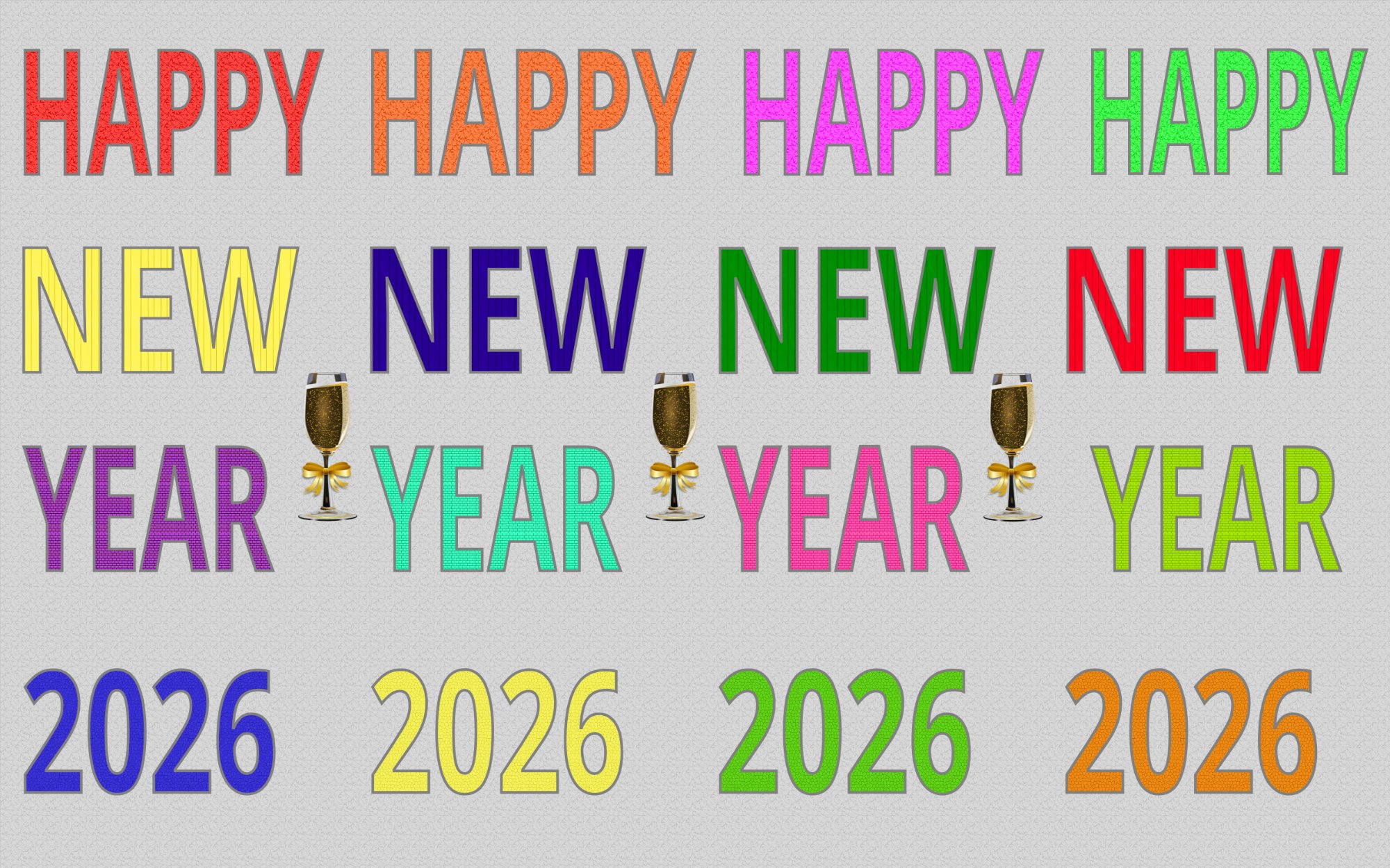Solve HAPPY NEW YEAR 2026 jigsaw puzzle online with 600 pieces