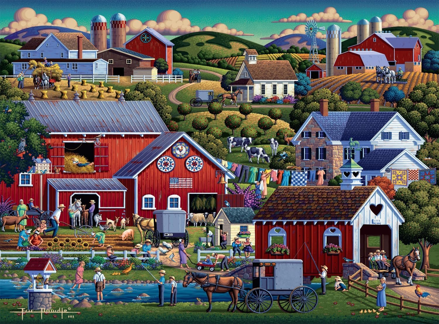 Solve Amish Country jigsaw puzzle online with 234 pieces