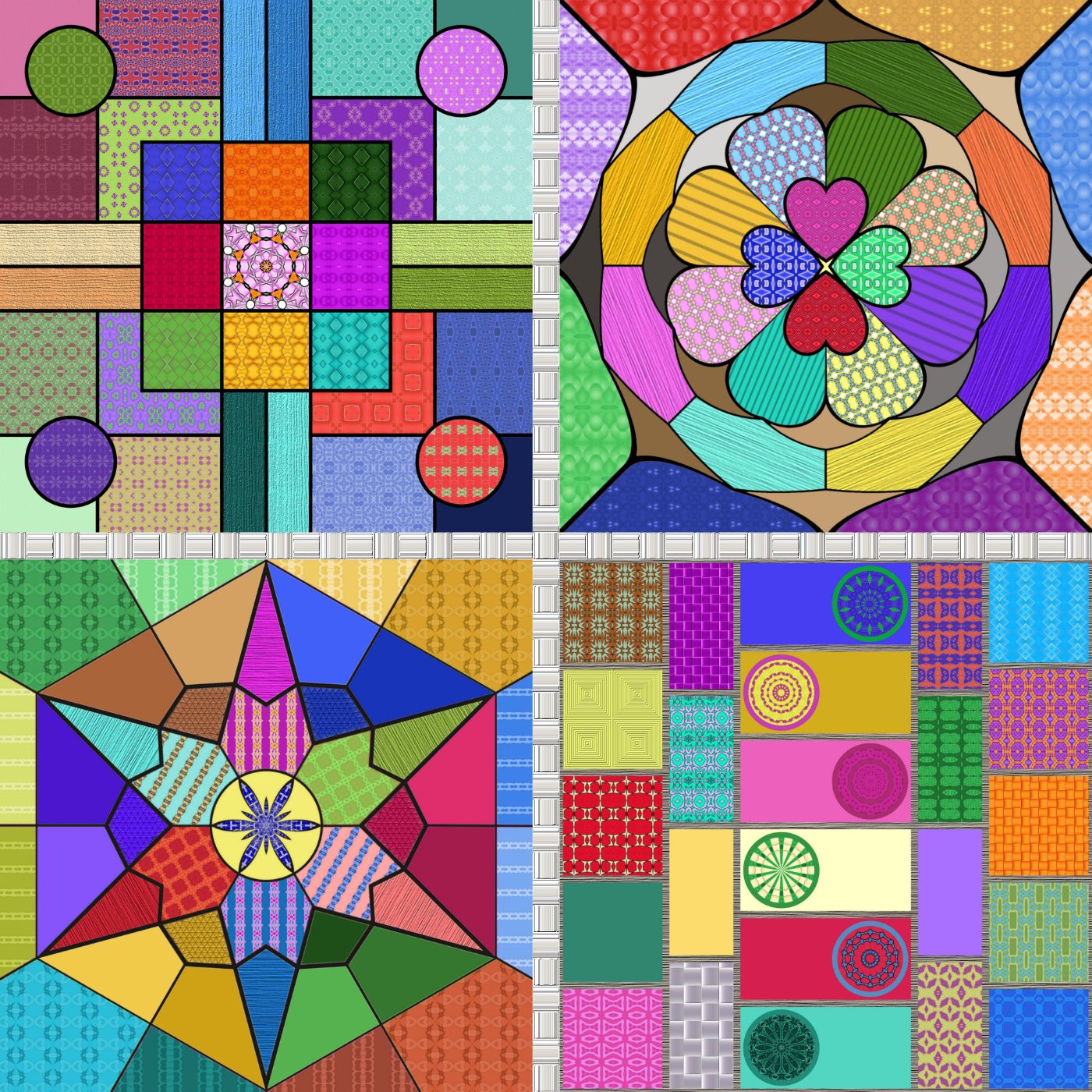 Solve 240123 2302 4 in 1 jigsaw puzzle online with 49 pieces