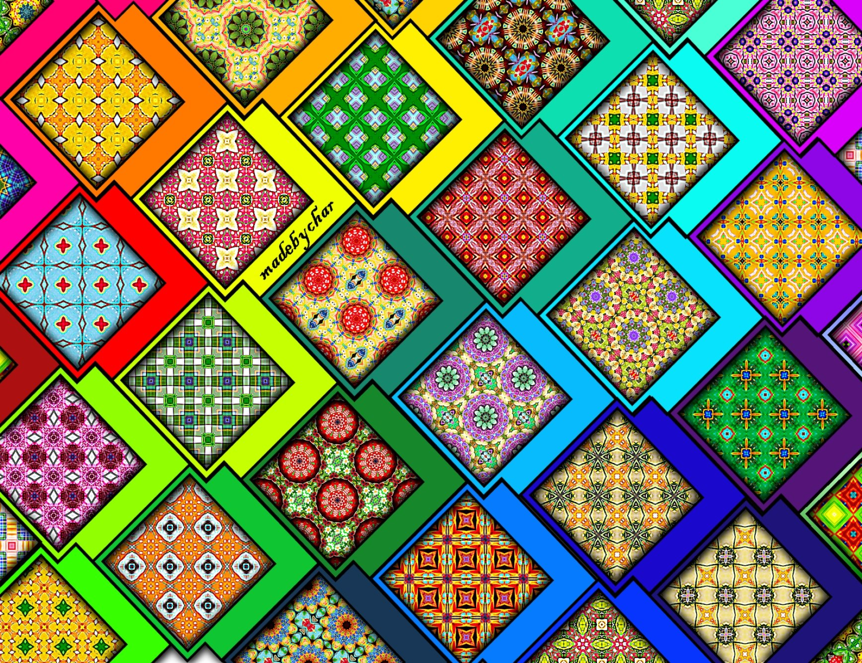 Solve Framed Patterns... jigsaw puzzle online with 99 pieces