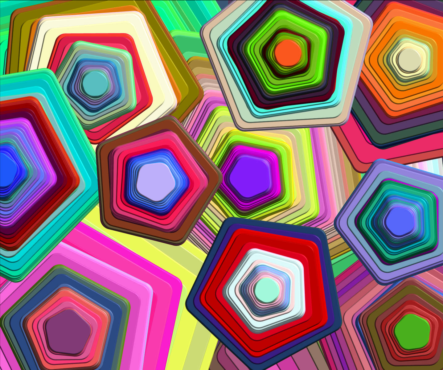 Solve Pentagonal - medium jigsaw puzzle online with 195 pieces