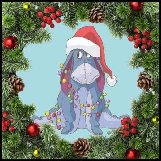 Solve Nice to see Eeyore smile ´‿` jigsaw puzzle online with 64 pieces