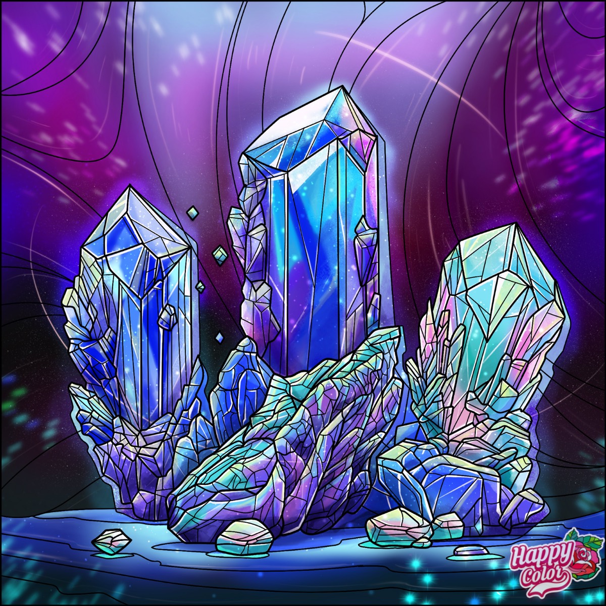 Solve Crystals jigsaw puzzle online with 400 pieces