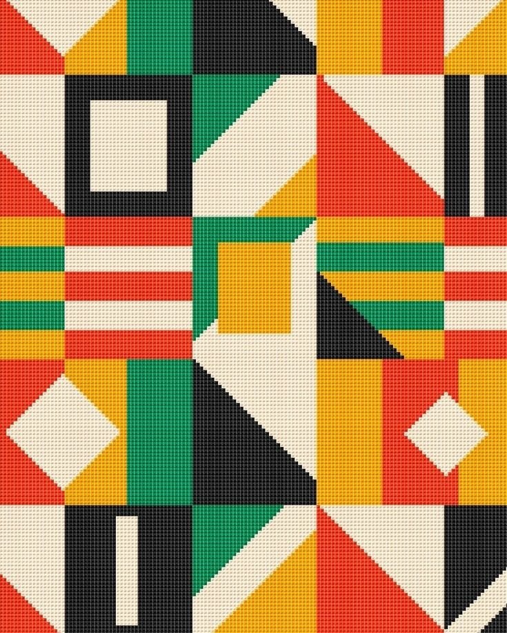 Solve Geometry canvas jigsaw puzzle online with 130 pieces