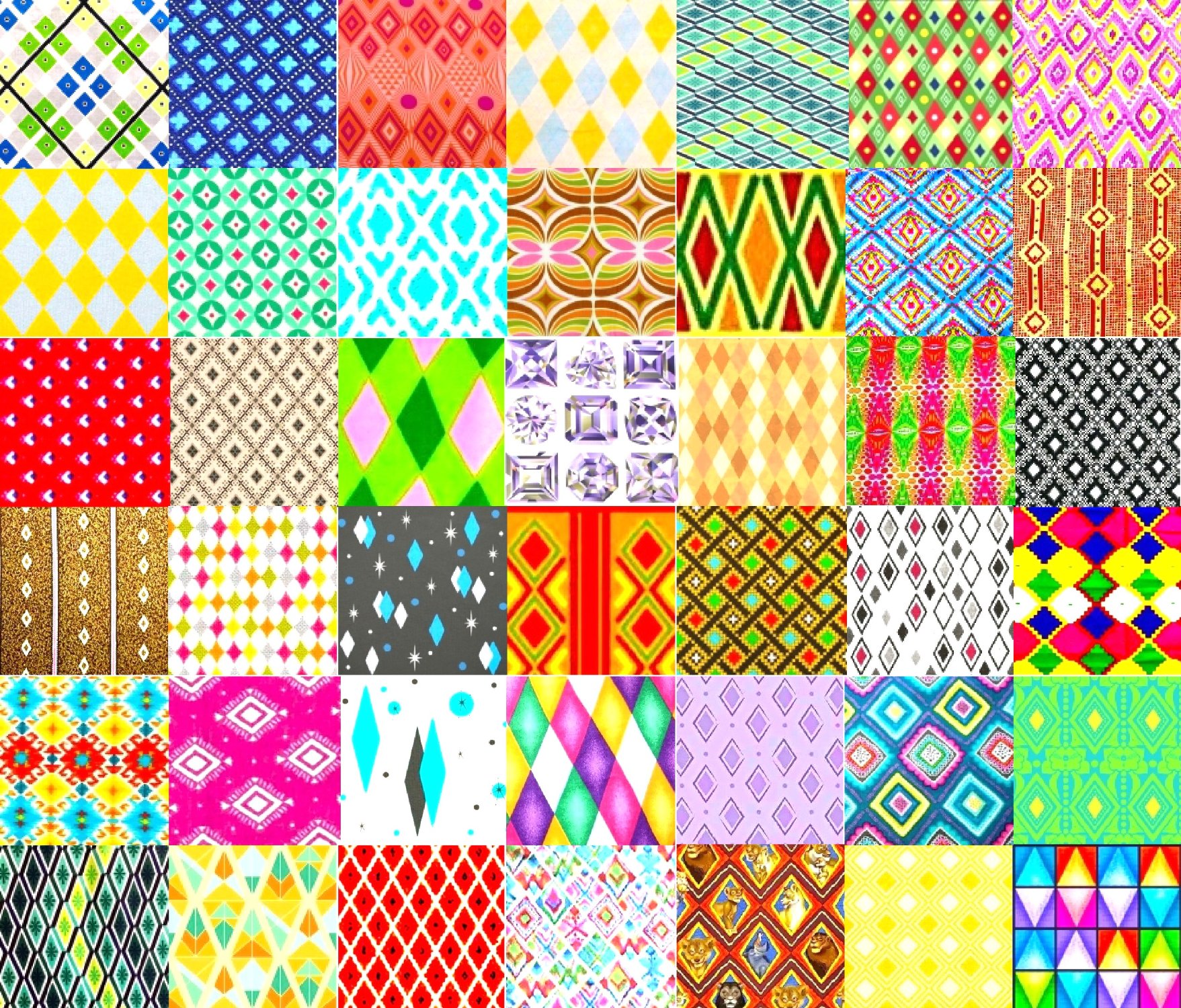 Solve PATCHWORK DIAMONDS 81 jigsaw puzzle online with 255 pieces