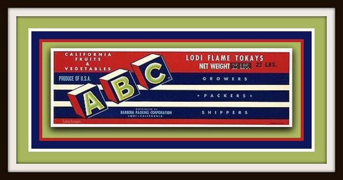 Solve Weekly Theme - ABC's - Alphabet on Vintage Fruit Crate Label ...